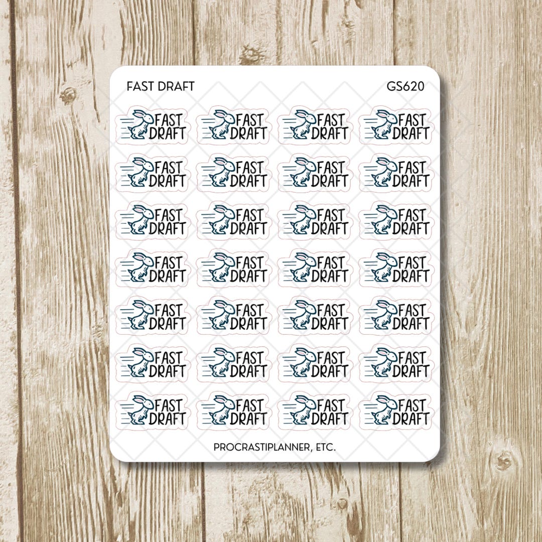 Fast Draft Writer Planner Stickers - Etsy