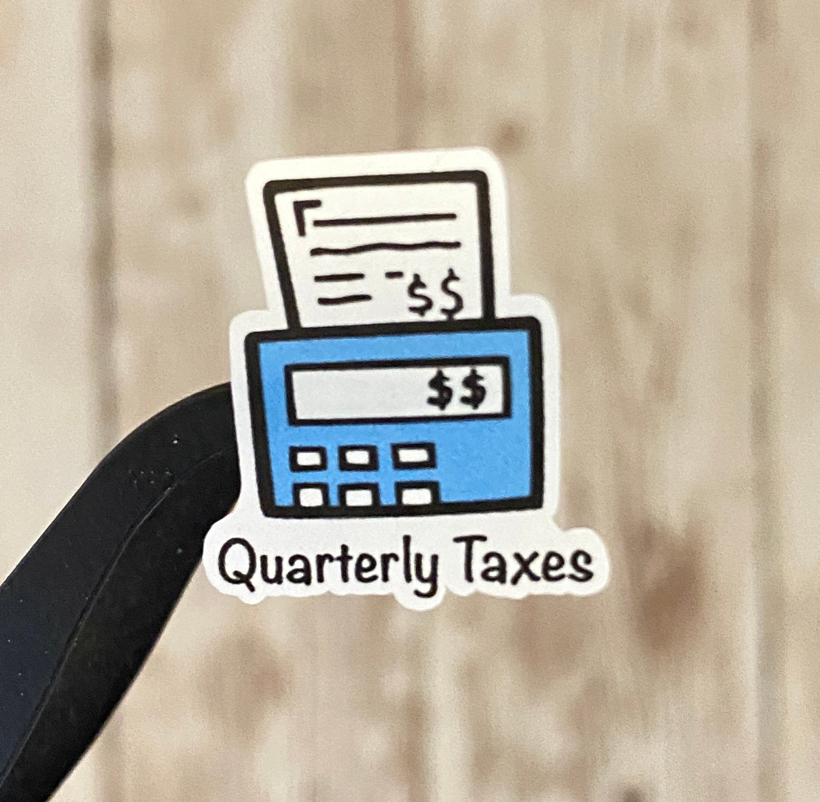 Quarterly Taxes Planner Stickers | Etsy