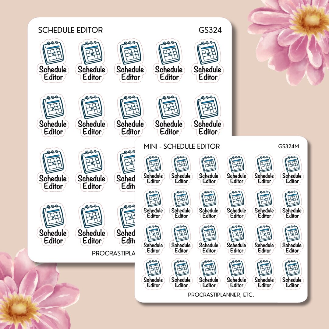 Schedule Editor Appointment Planner Stickers - Etsy