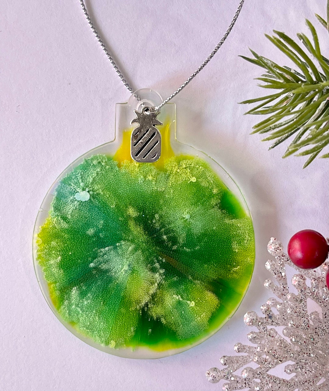 Alcohol Ink Christmas Tree Ornaments Resin Ornaments, Alcohol Ink Art ...