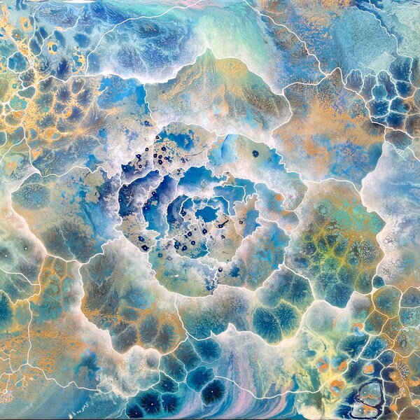 Fluid Art Painting - Etsy