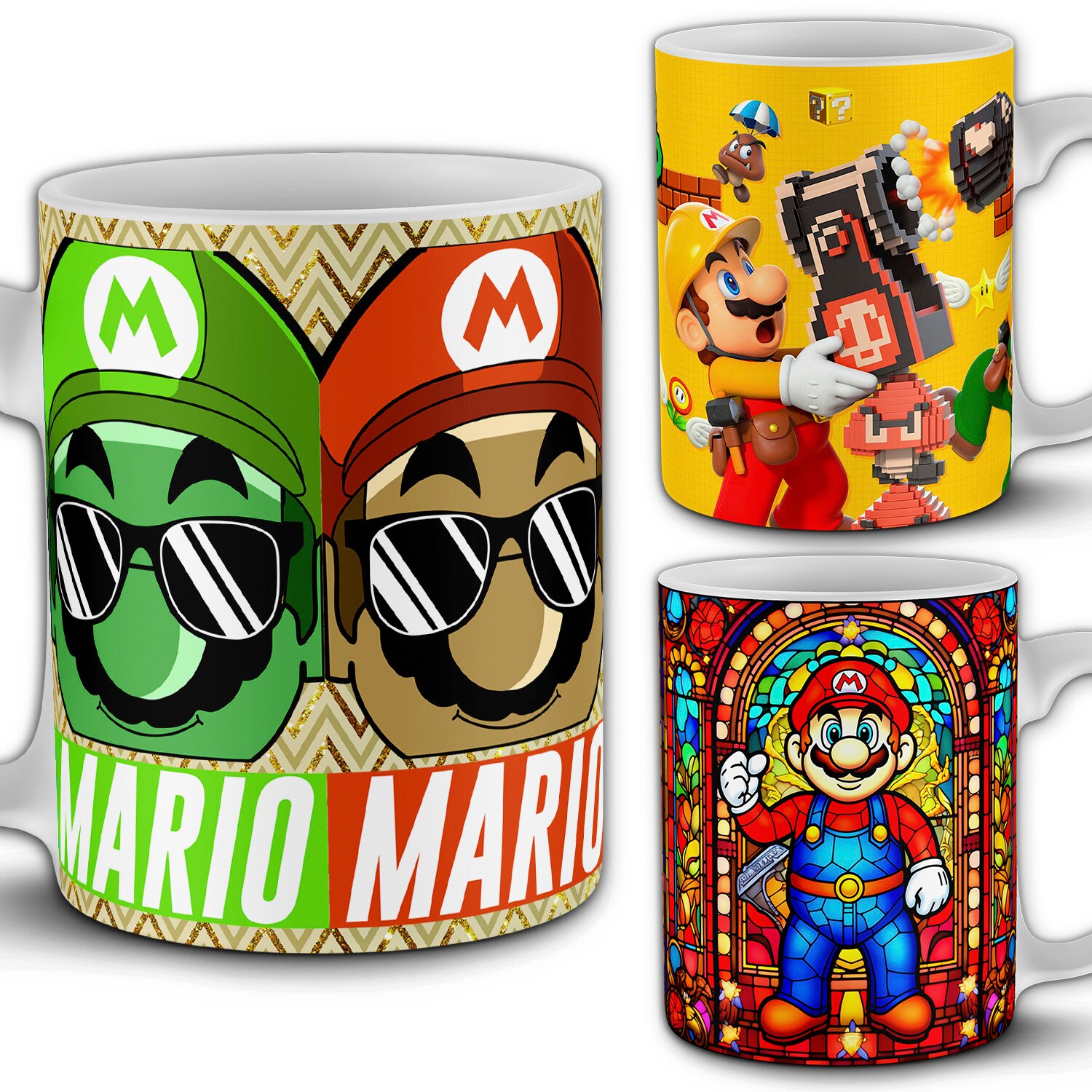 60+ Mario Mug Design Bundle. Super Mario Game PNG 11oz Mug Sublimation ...