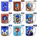 40 Sonic 11oz Mug Designs Bundle. Hedgehog Videogame Sublimation Mug ...