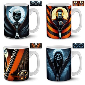 20+ 3D Halloween Horror 11oz Mug Design Bundle. PNG Sublimation Mug ...
