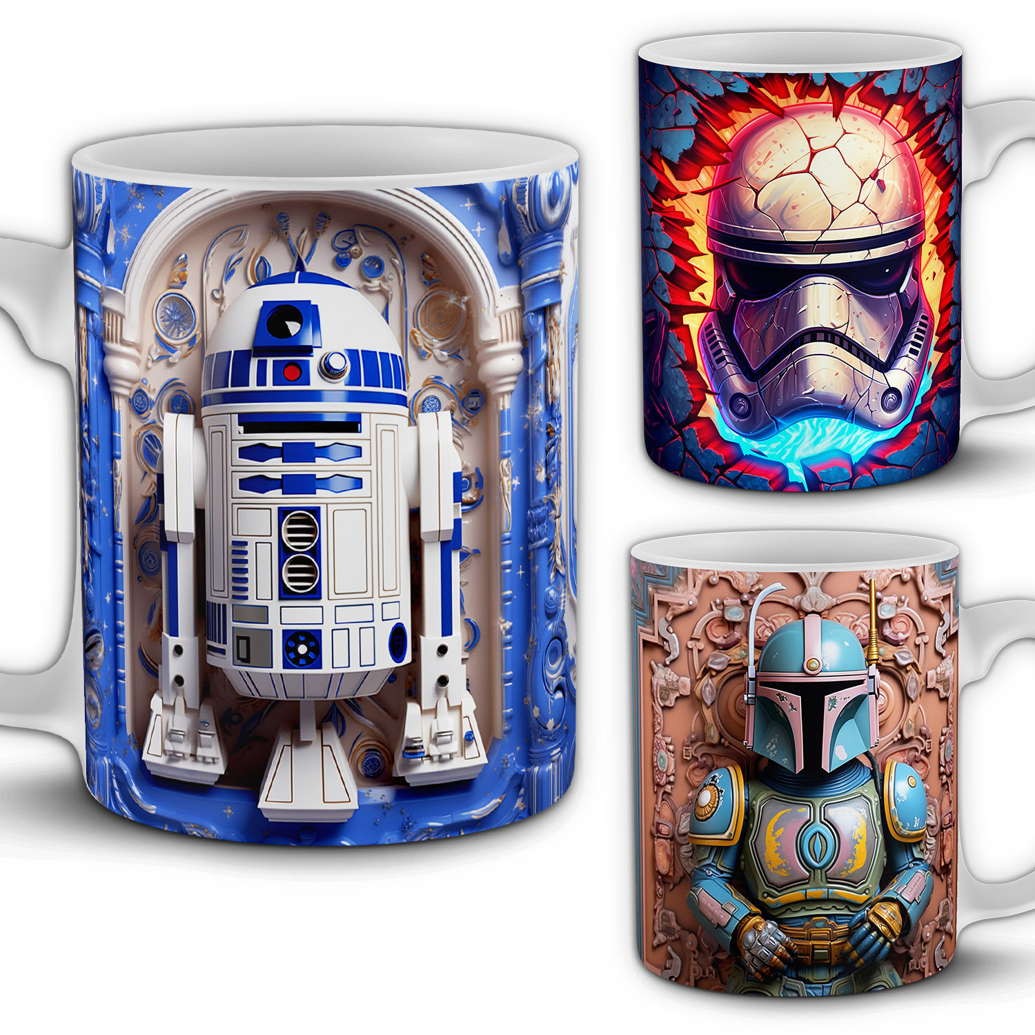 70 3D Star Wars 11oz Mug Design Bundle. PNG Sublimation Pack. Mug Wraps ...