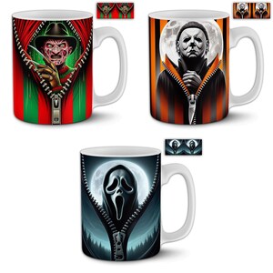 20+ 3D Halloween Horror 11oz Mug Design Bundle. PNG Sublimation Mug ...
