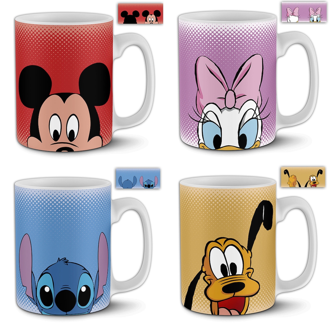 10 Peeking Cartoon Mug Design Bundle. 11oz Mug Sublimation Pack. PNG ...