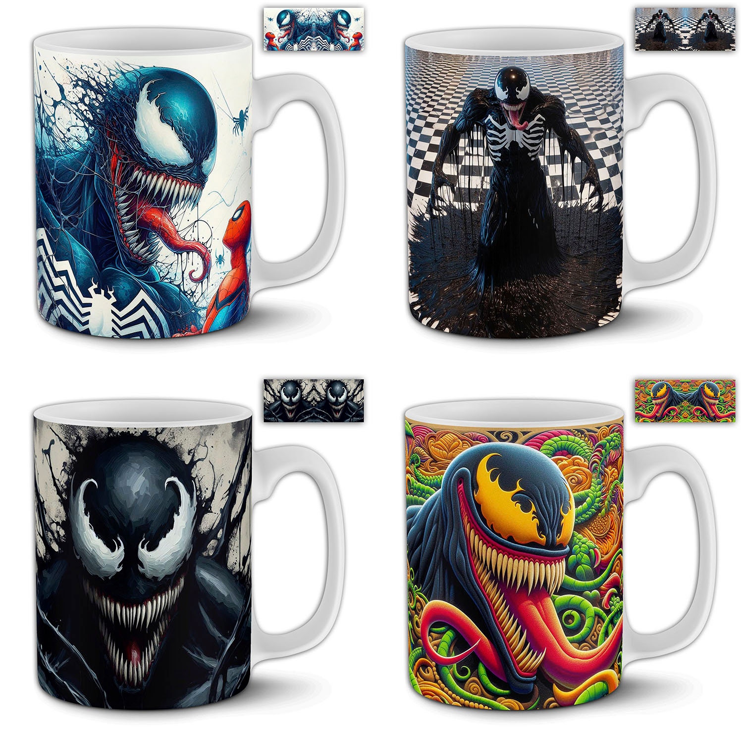 20 Venom 11oz Mug Design Bundle. PNG Comics Spiderman Superhero Villain ...
