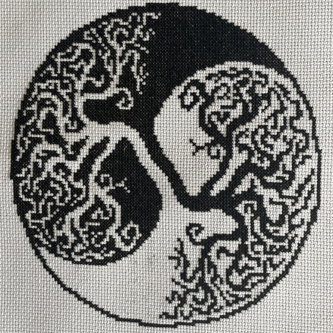 Yin and Yang Cross Stitch Digital File Cross Stitch Pattern Harmony ...