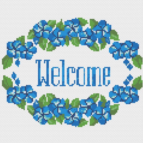 Welcome Cross Stitch Pattern - Etsy