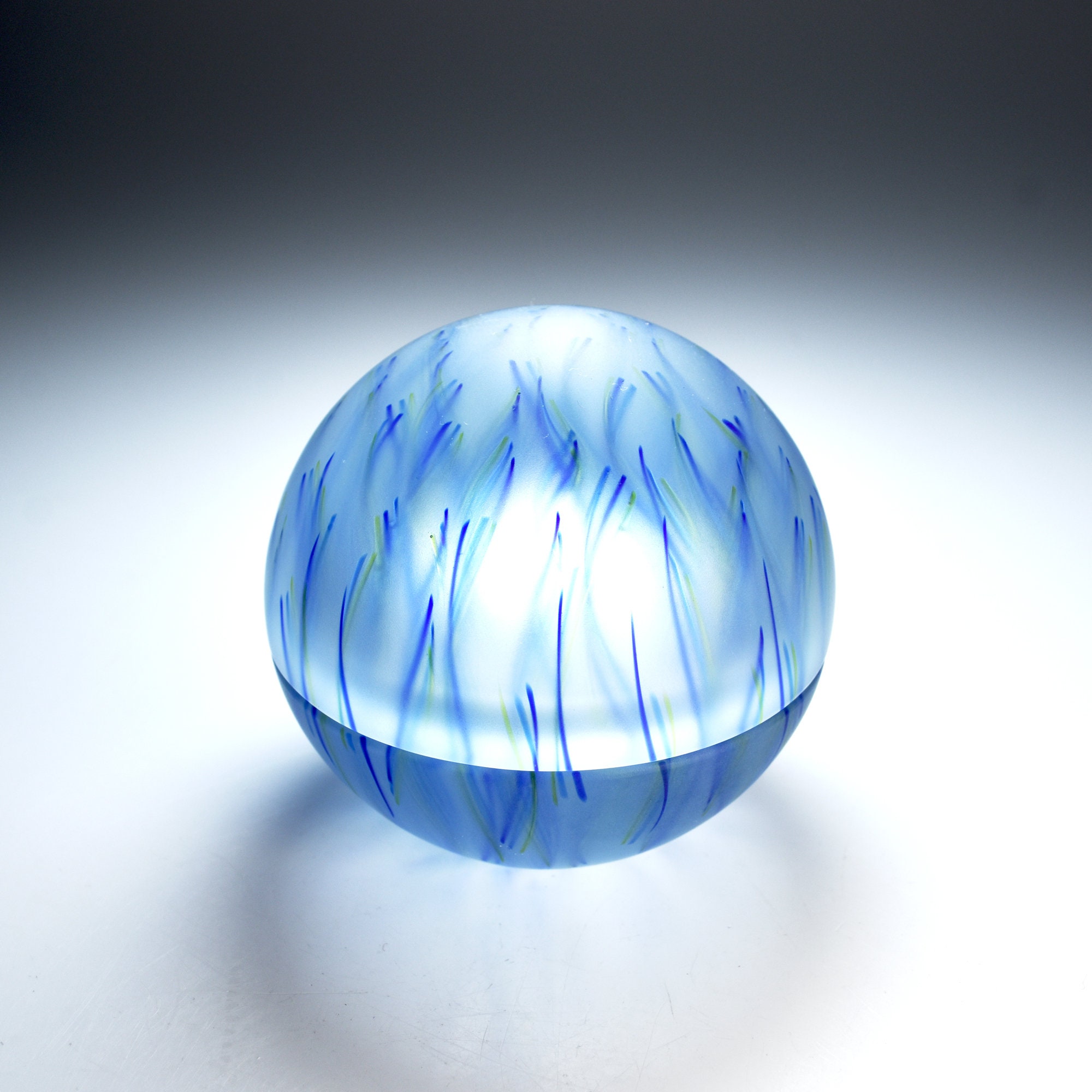 Itcho Matsuo's Work, lidded Shimmer blue - Etsy