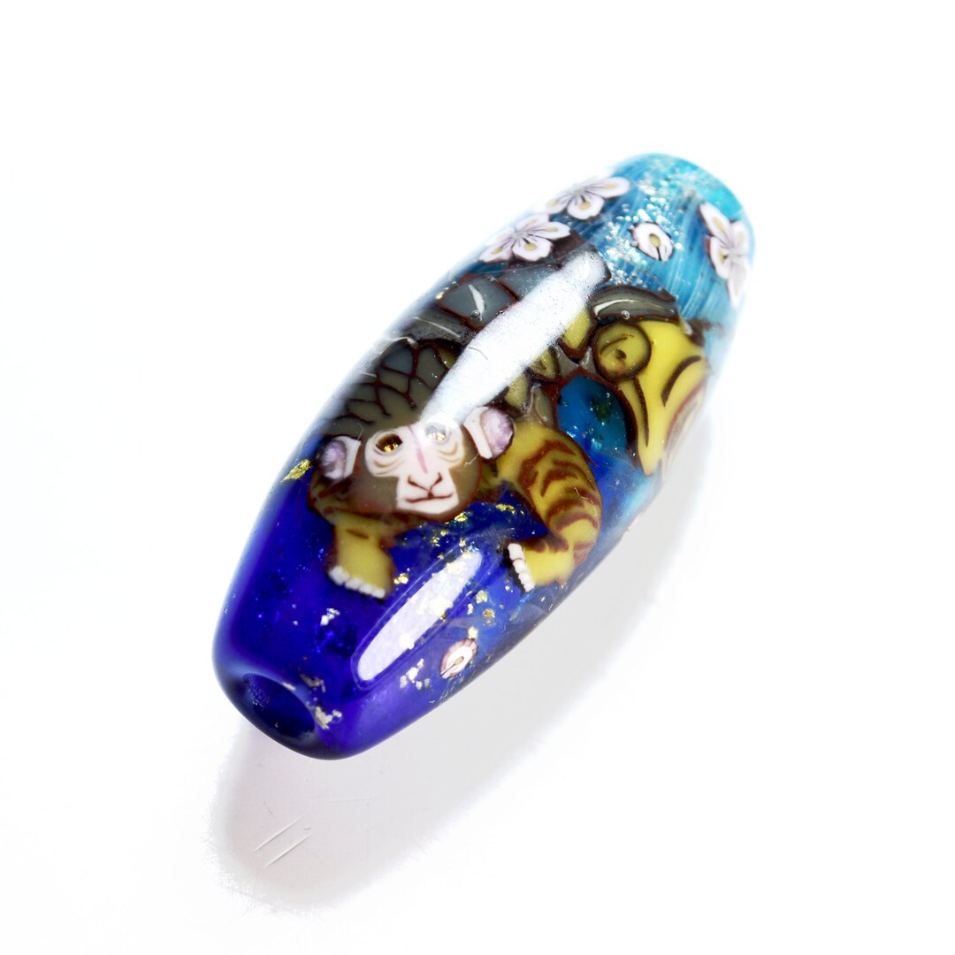 Akiko Furuki's Unique Glass Bead, "monster and Cherry" - Etsy