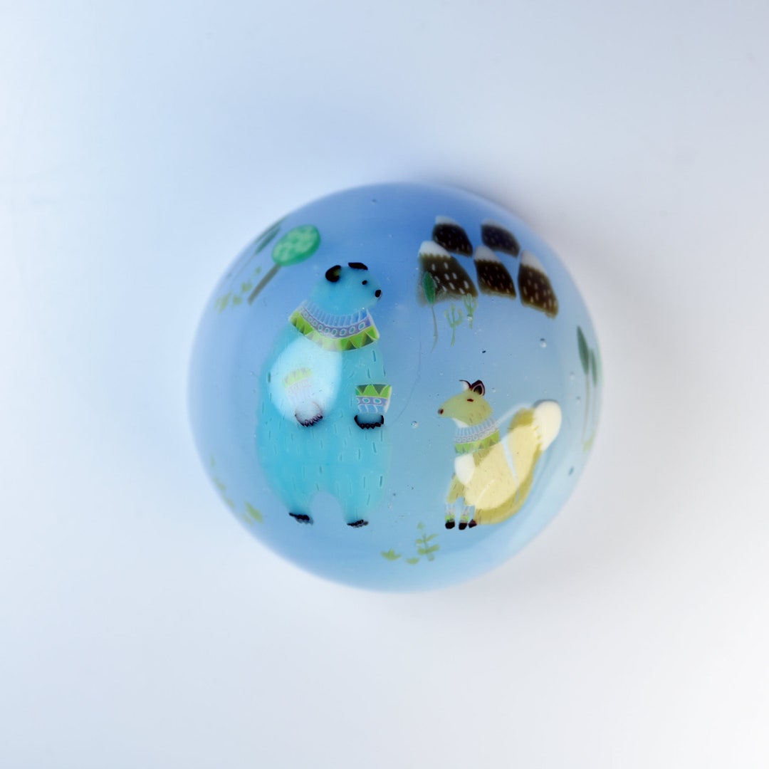 Etsuko Inazawa's Cute Mini Paperweight, "let's Talk Together" - Etsy