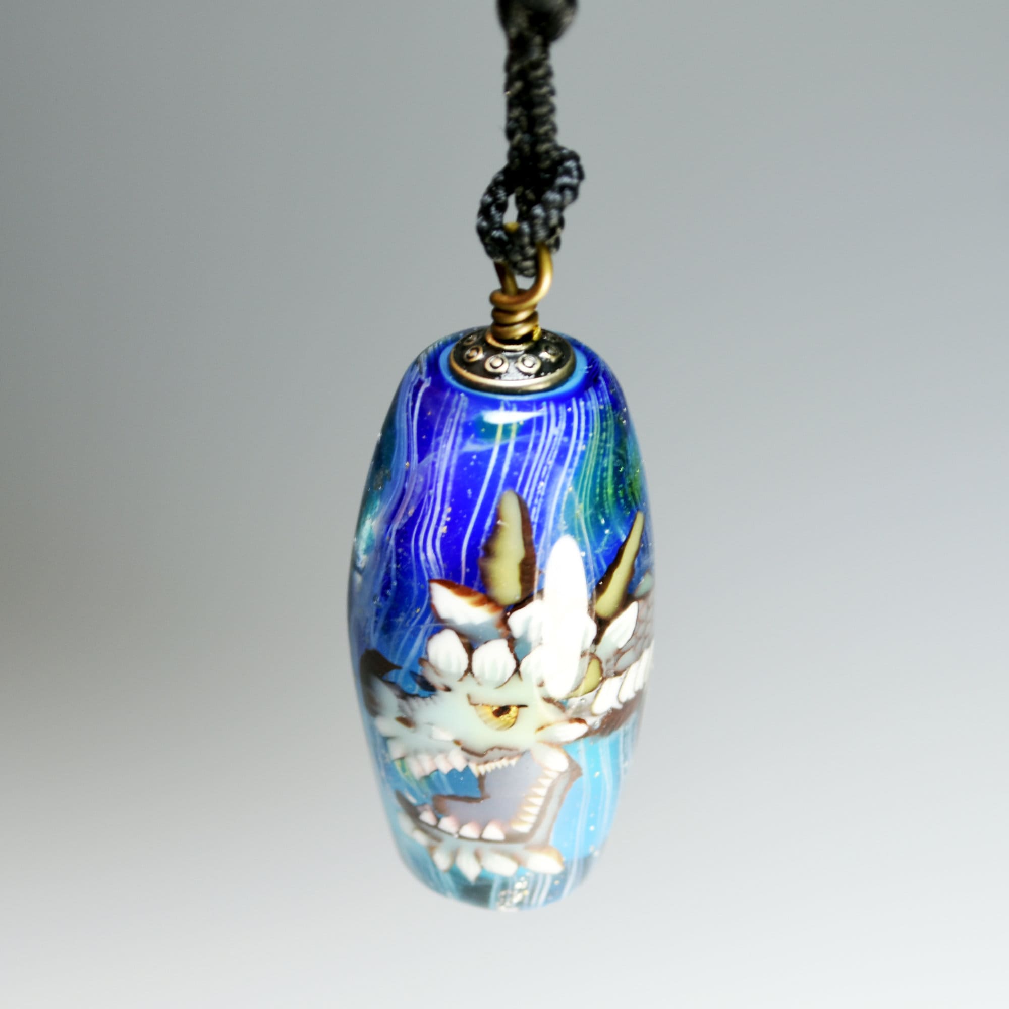Akiko Furuki's Unique Glass Bead, "dragon" - Etsy