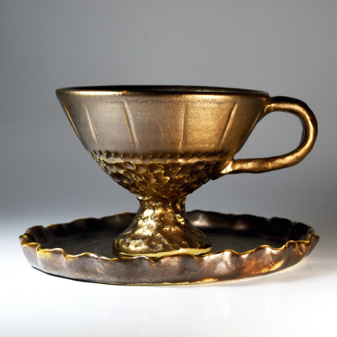 Keiko Makita's Luster Cup and Saucer - Etsy