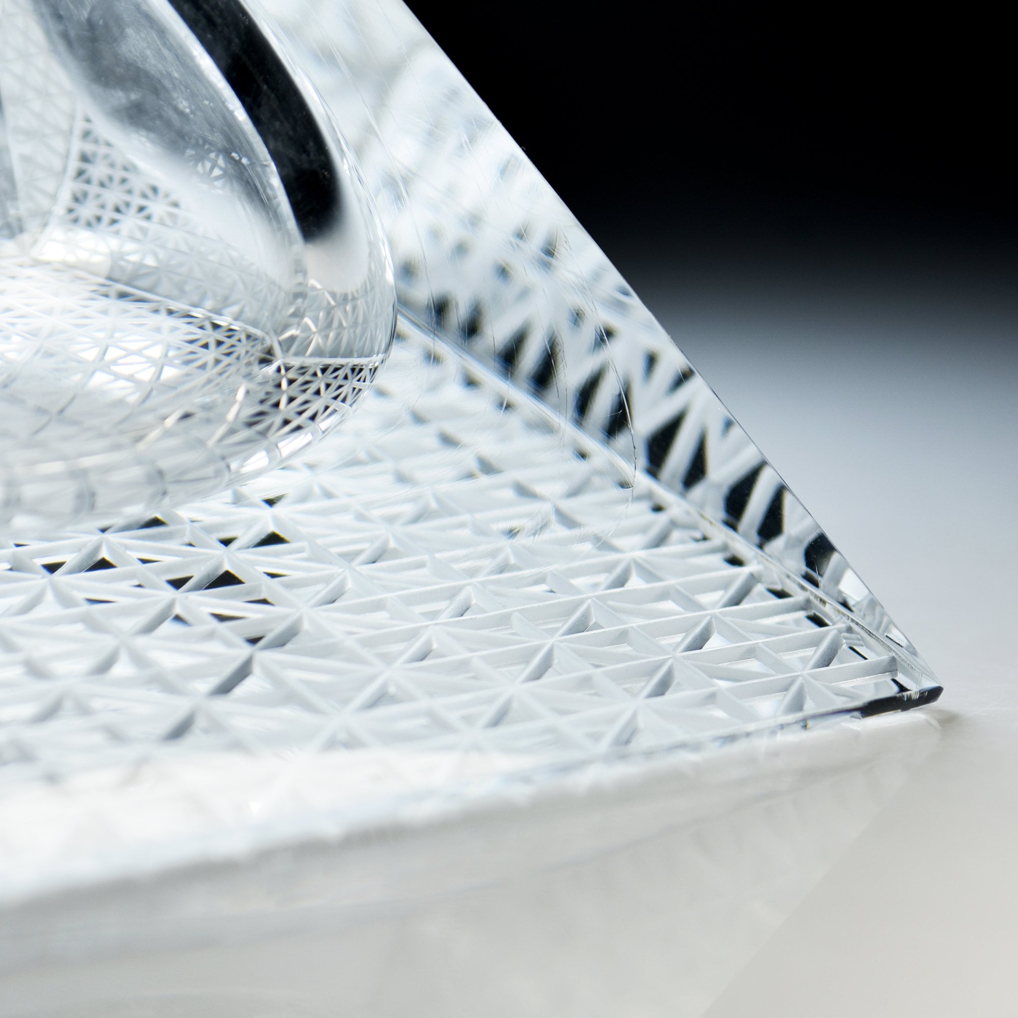 Eriko Asano's Kiriko Flower Vase, "pyramid" - Etsy