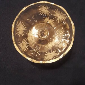 Vintage FOSTORIA Baroque Lido Etched Glass Compote 1940s Collectible ...