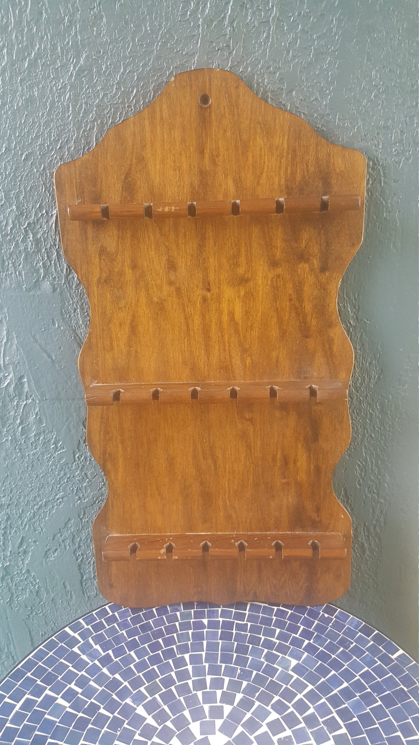 Vintage Wooden Spoon Holder Souvenir Spoon Display Holds 18 Spoons - Etsy