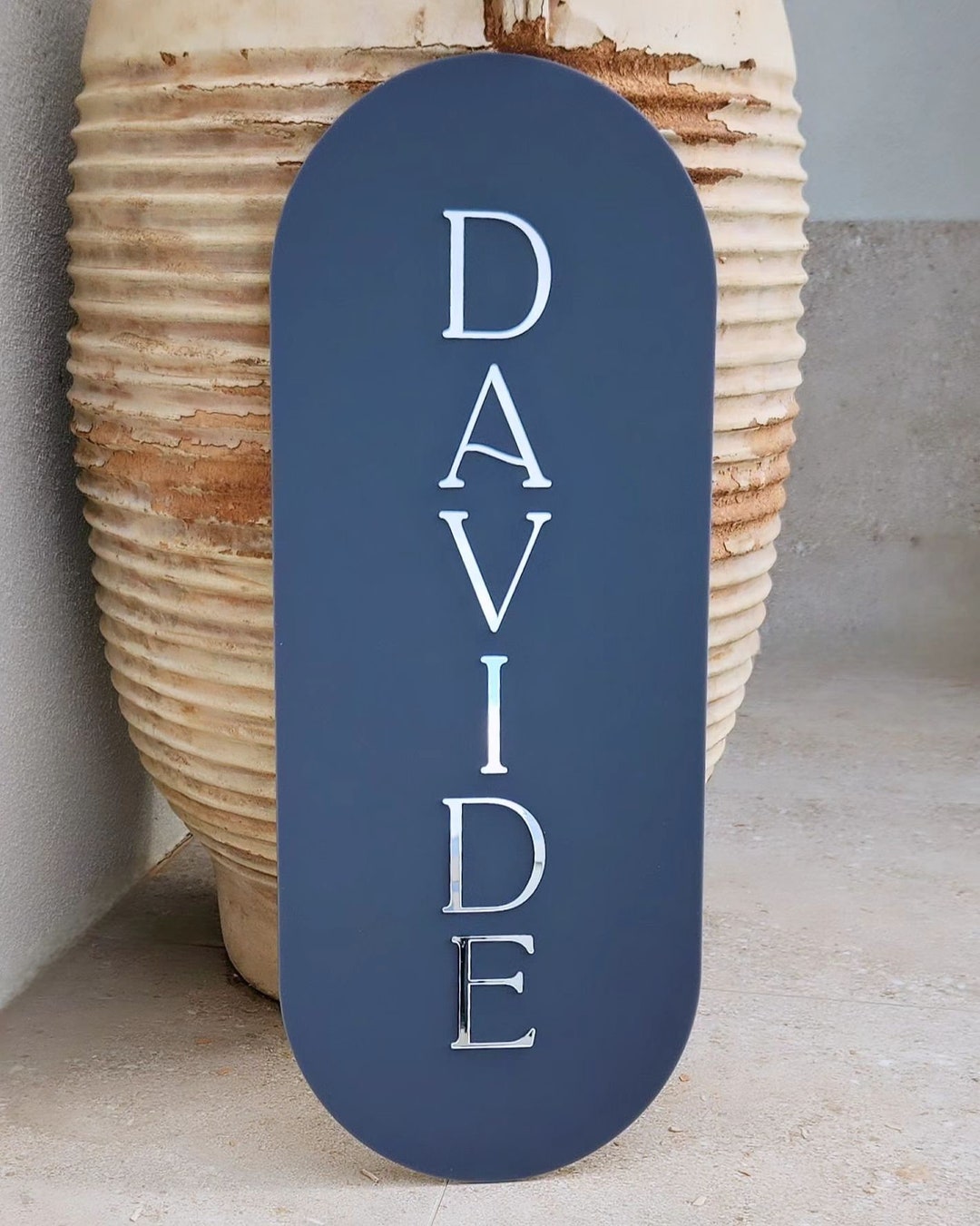 Vertical Name Signage - Etsy
