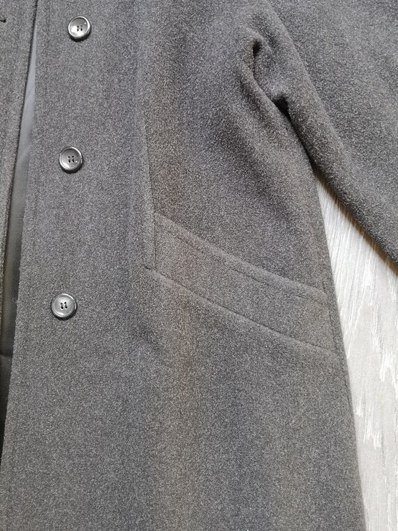 Oversized Soft Grey Wool Coat - Gem