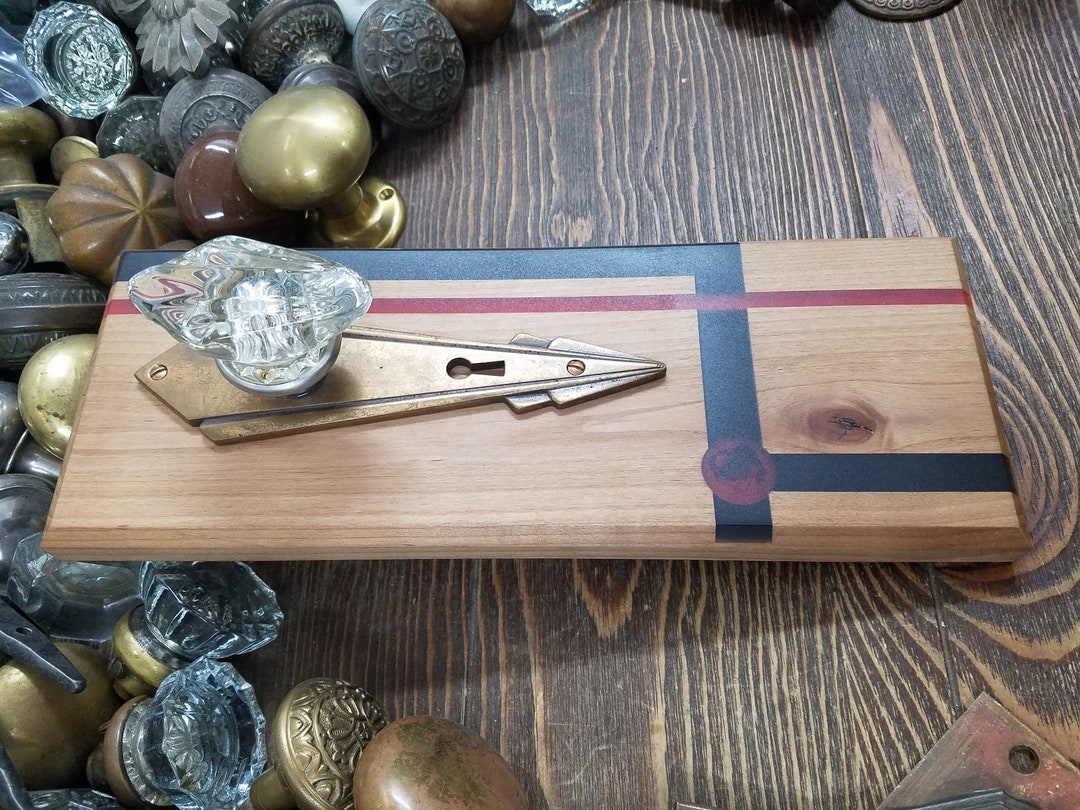 Wooden Dog Leash Rack Art Deco Vertical Wall Rack With - Etsy