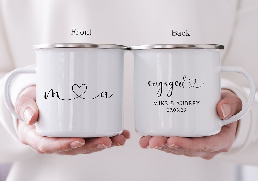 Personalized Anniversary Gift, Tin Years Camp Mug, Wedding Guest Gift ...
