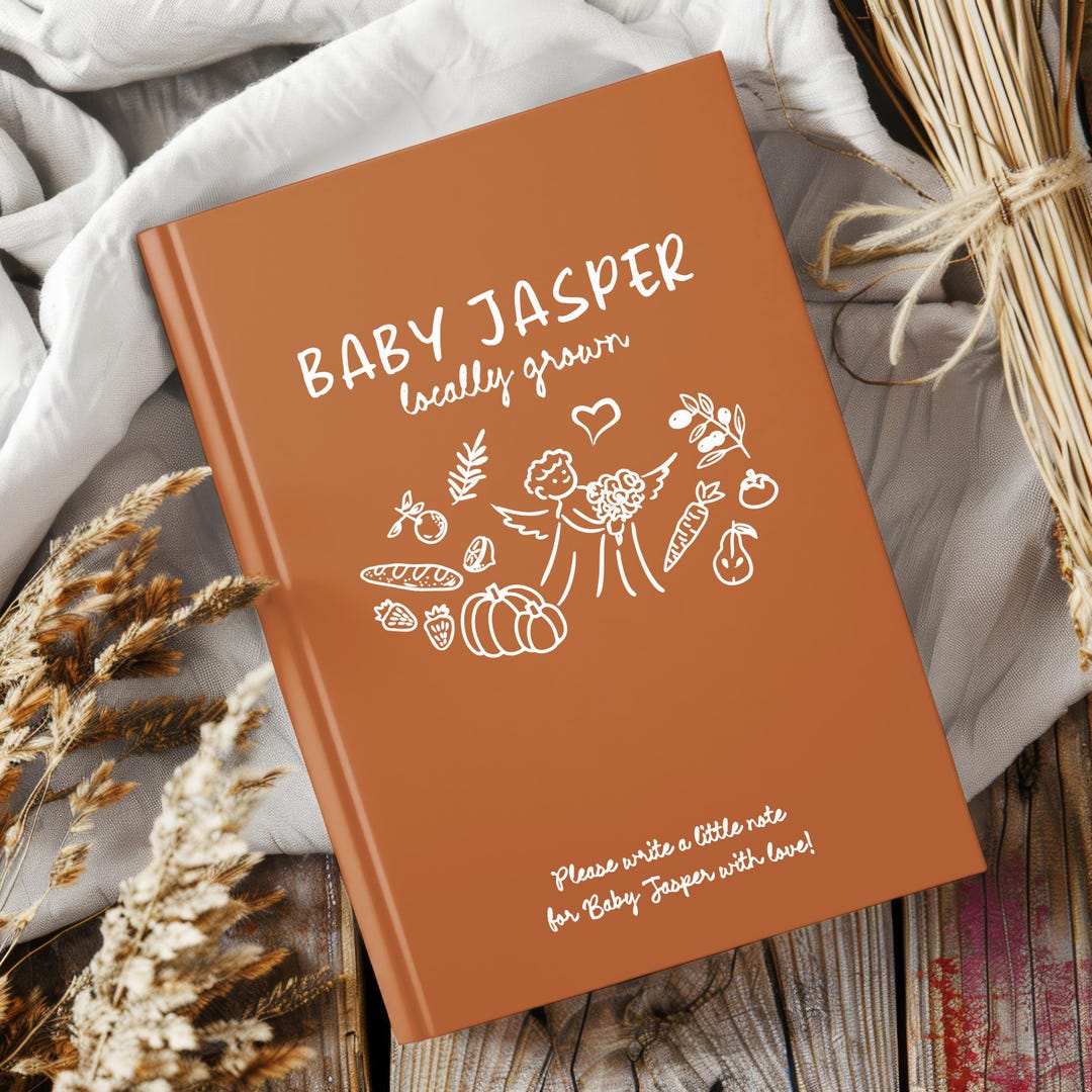 Personalized Baby Shower Advice Book, Locally Grown Wishes for Baby ...
