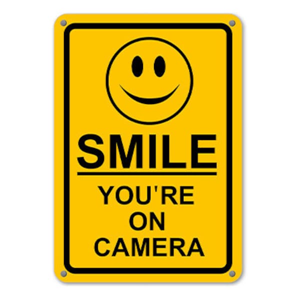 Smile, Your on Camera Sign - Etsy