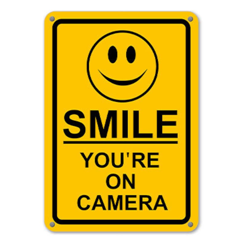 Smile Youre on Camera Sign - Etsy