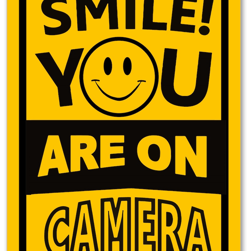 Smile, Your on Camera Sign - Etsy