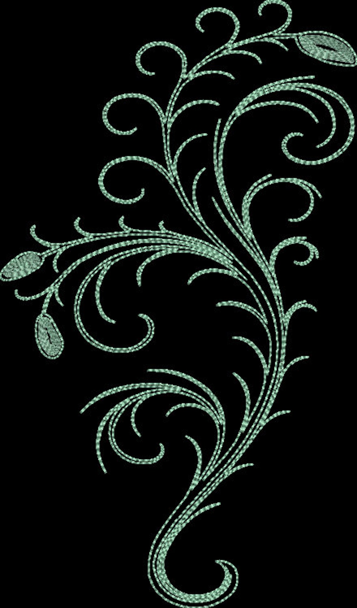 Large Machine Embroidery Design SWIRLS in 4 Sizes - Etsy