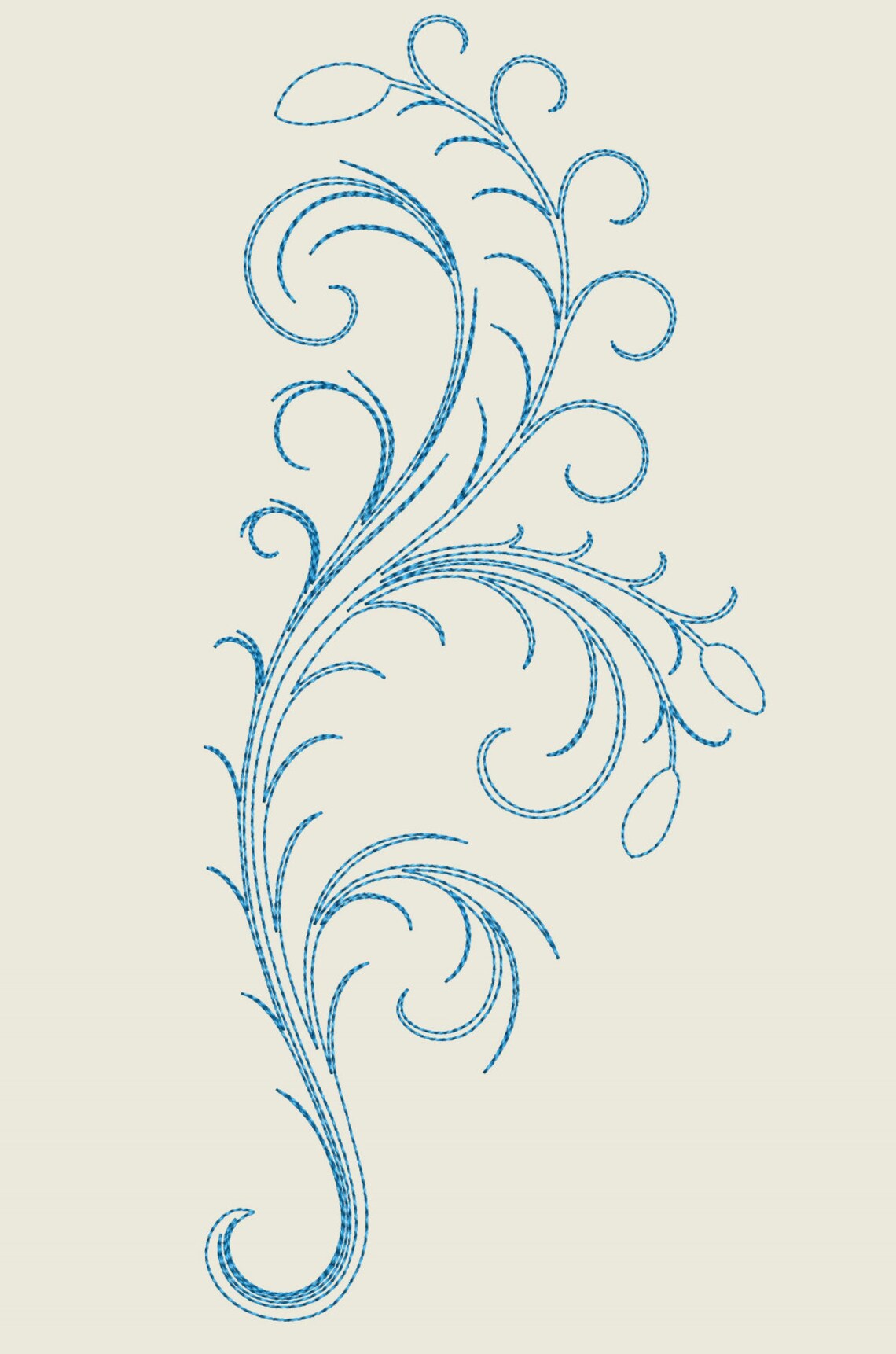 Large Machine Embroidery Design SWIRLS in 4 Sizes - Etsy