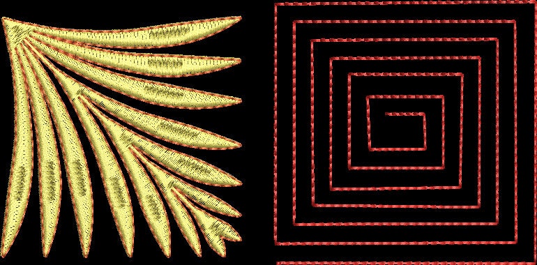 Machine Embroidery Designs Art Deco Elements and Borders - Etsy