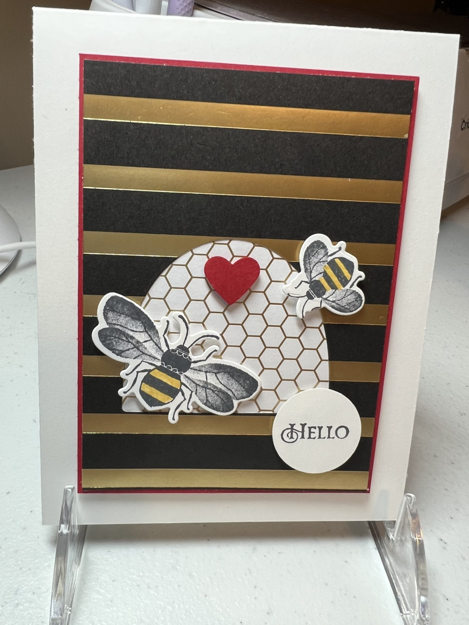 Hello Little Bees Thinking of You Card - Etsy