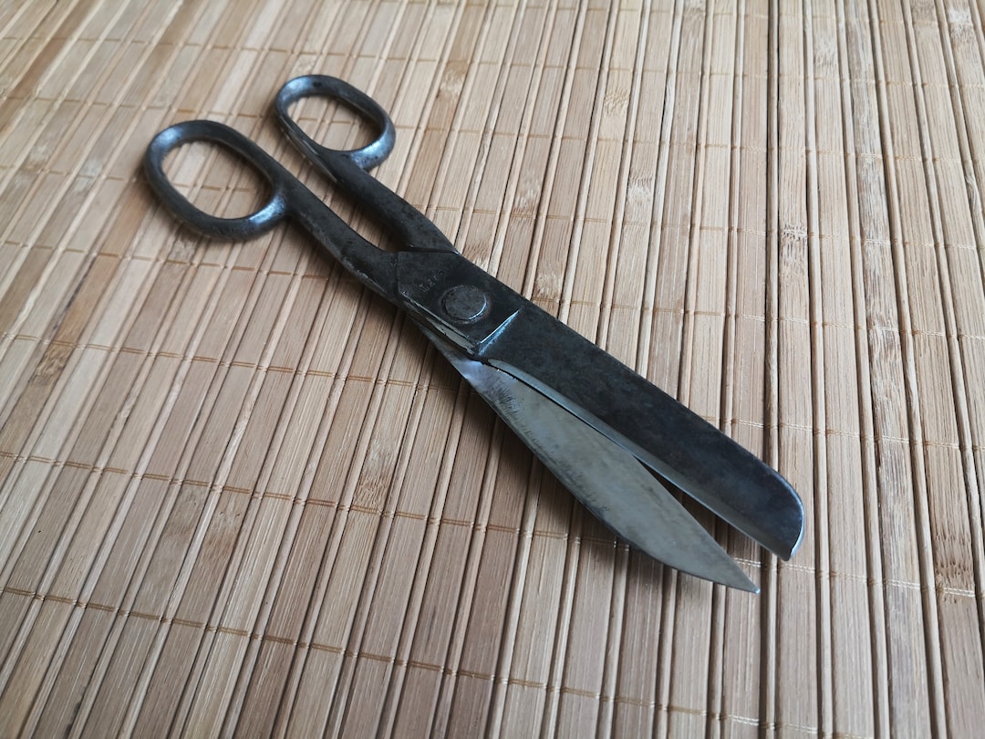 Forged Antique Barber Scissors. A Tool for Creativity. Vintage Tool of ...