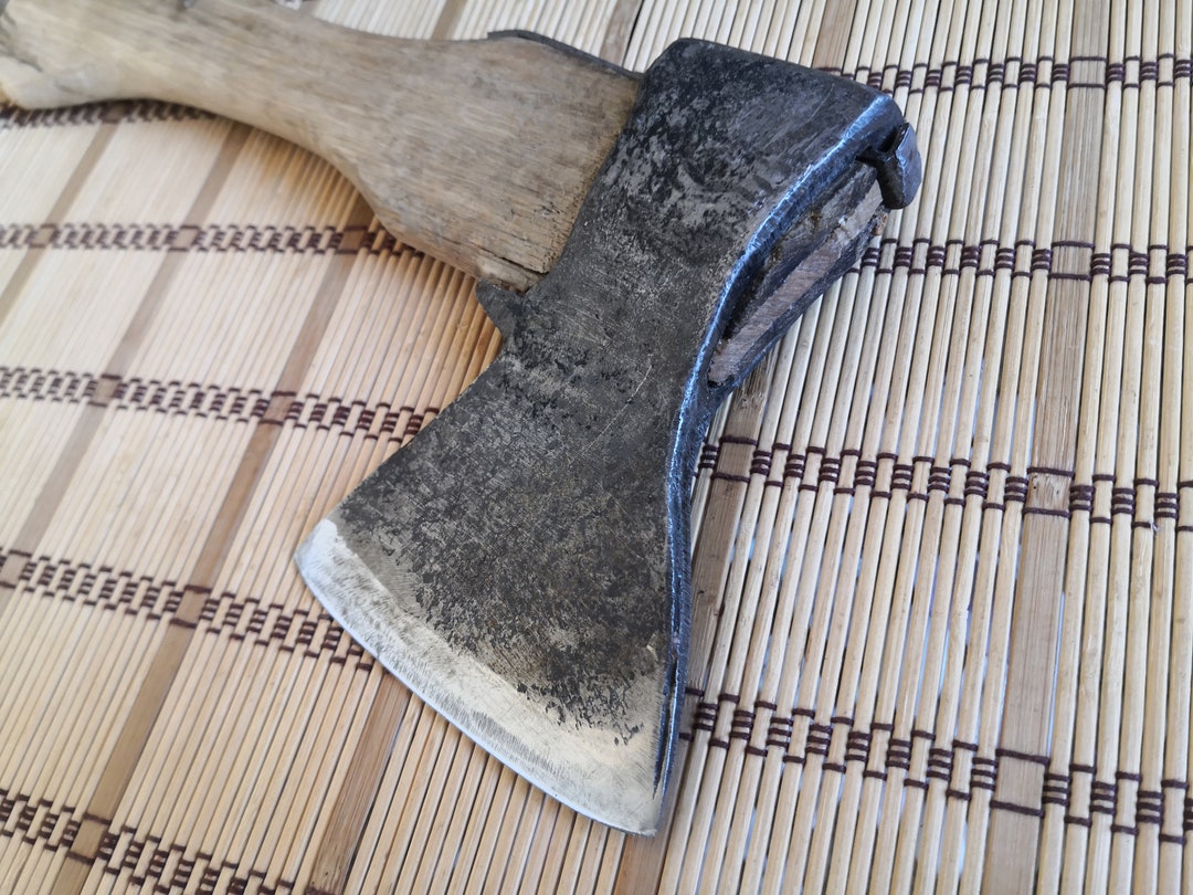 Vintage, Forged, Rusty, Hatchet 60s. Ancient Iron Ax. Old Rusty Ax ...