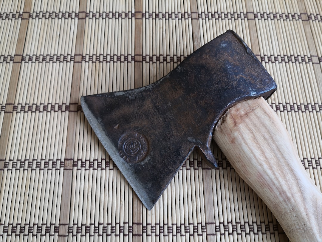 Vintage Forged Rusty Ringing Ax From 1965. Ancient Iron Ax - Etsy