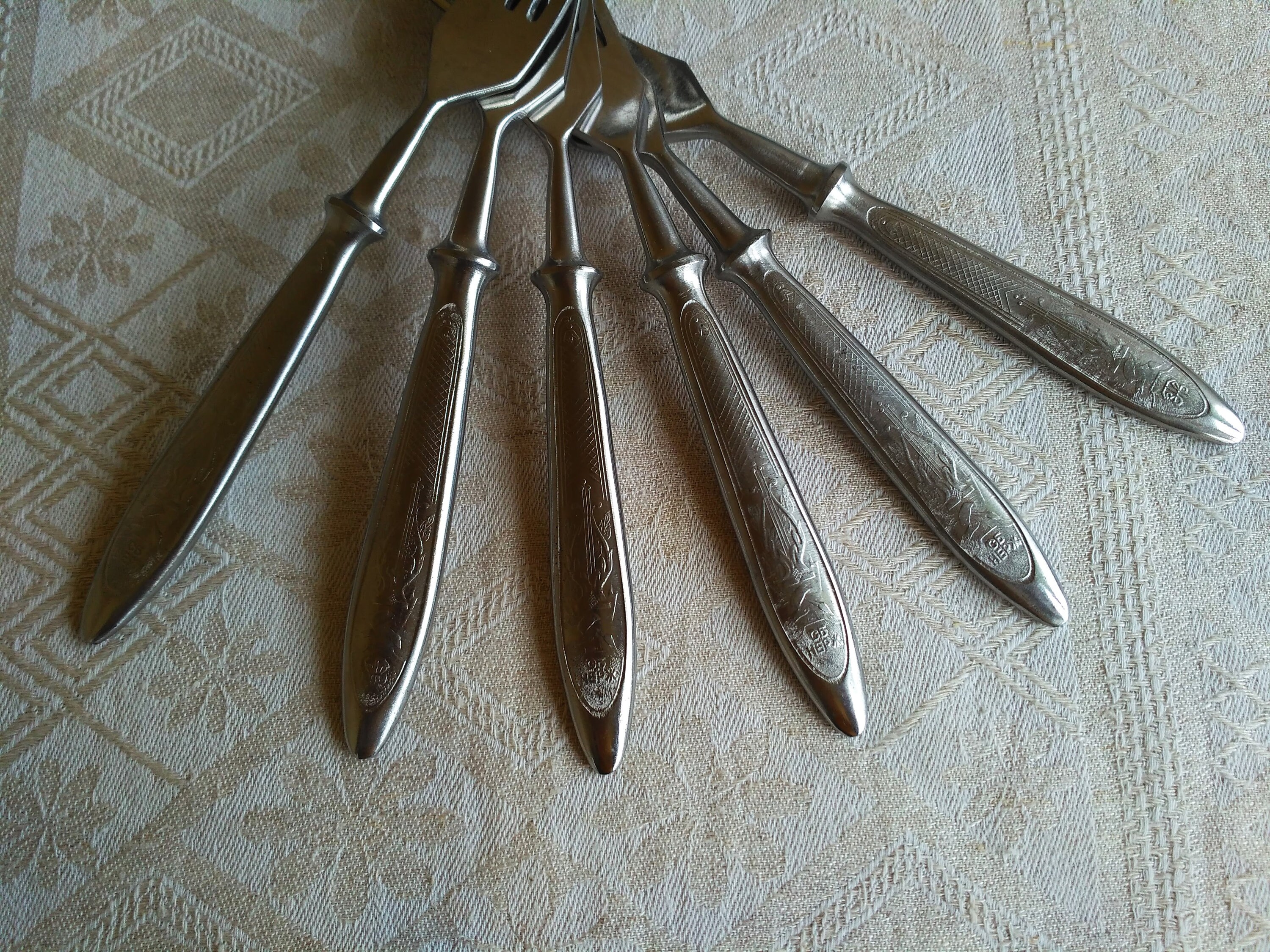Vintage Gabeln. Altes Set von 6 Artikeln. 1960er jahren. | Etsy