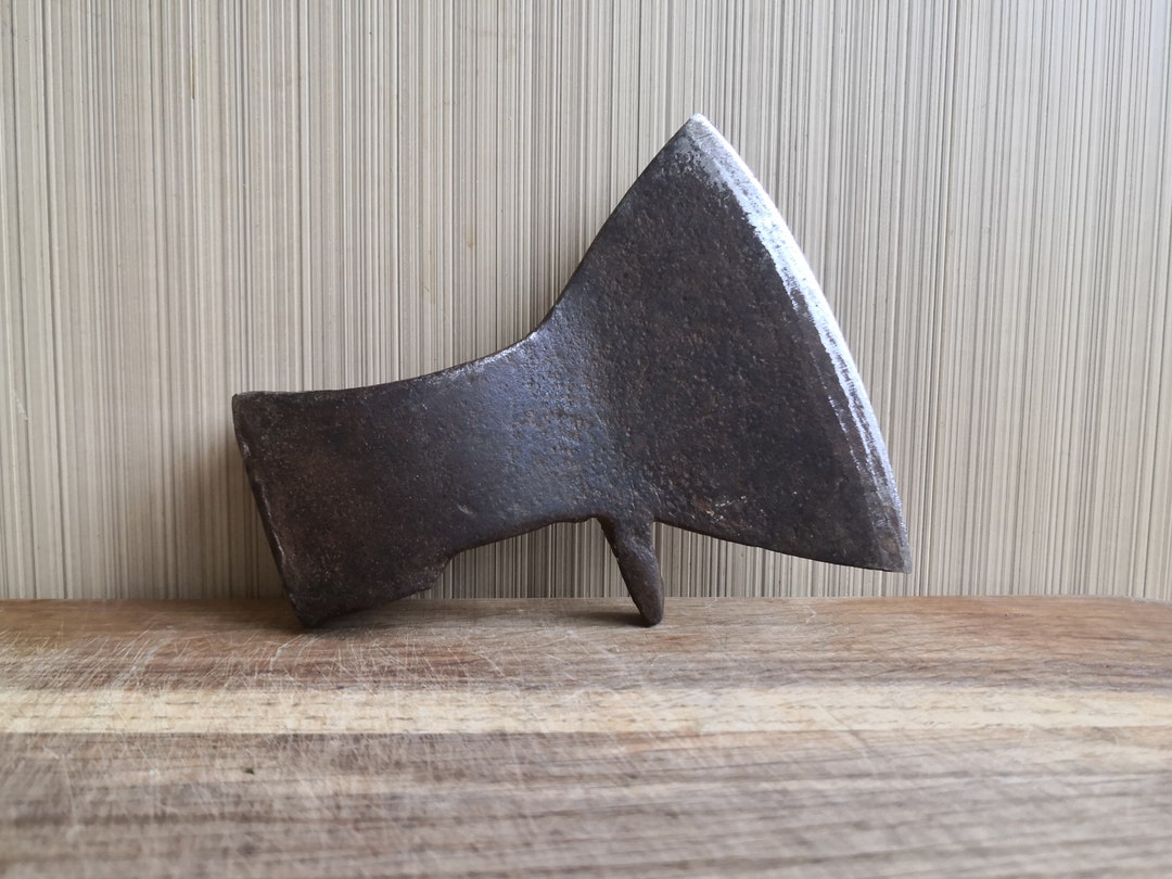 Vintage, Forged, Rusty, Hatchet 50-60s. Ancient Iron Ax. Antique Rusty ...