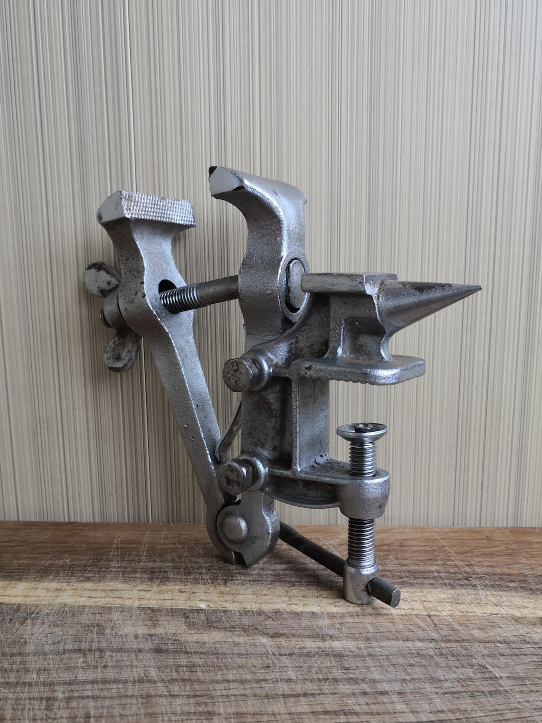 Vise for Jewelers, Watchmakers. Vise USSR Vintage Soviet Vice and Anvil ...