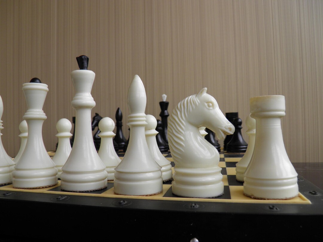 Vintage Chess Set. Soviet, Tournament, Plastic Chess Set 70-80s, Old ...