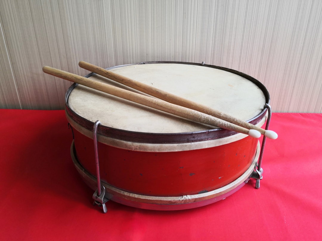 Vintage Musical Instruments. Old Soviet Drum From the 1960s. Vintage ...