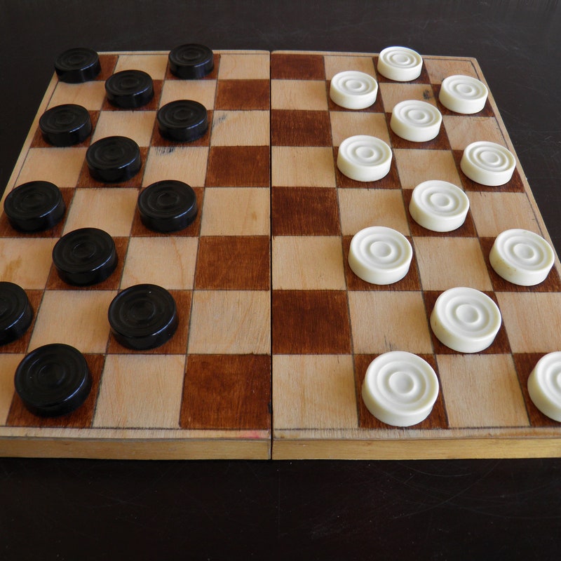 Checkers Board - Etsy