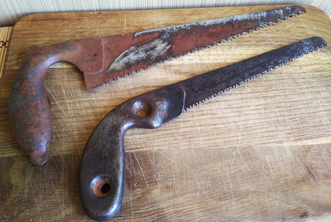 Two Old Hand Saws. Saw. 1930-1950s. Toothed Tool. Carpenter Tool ...