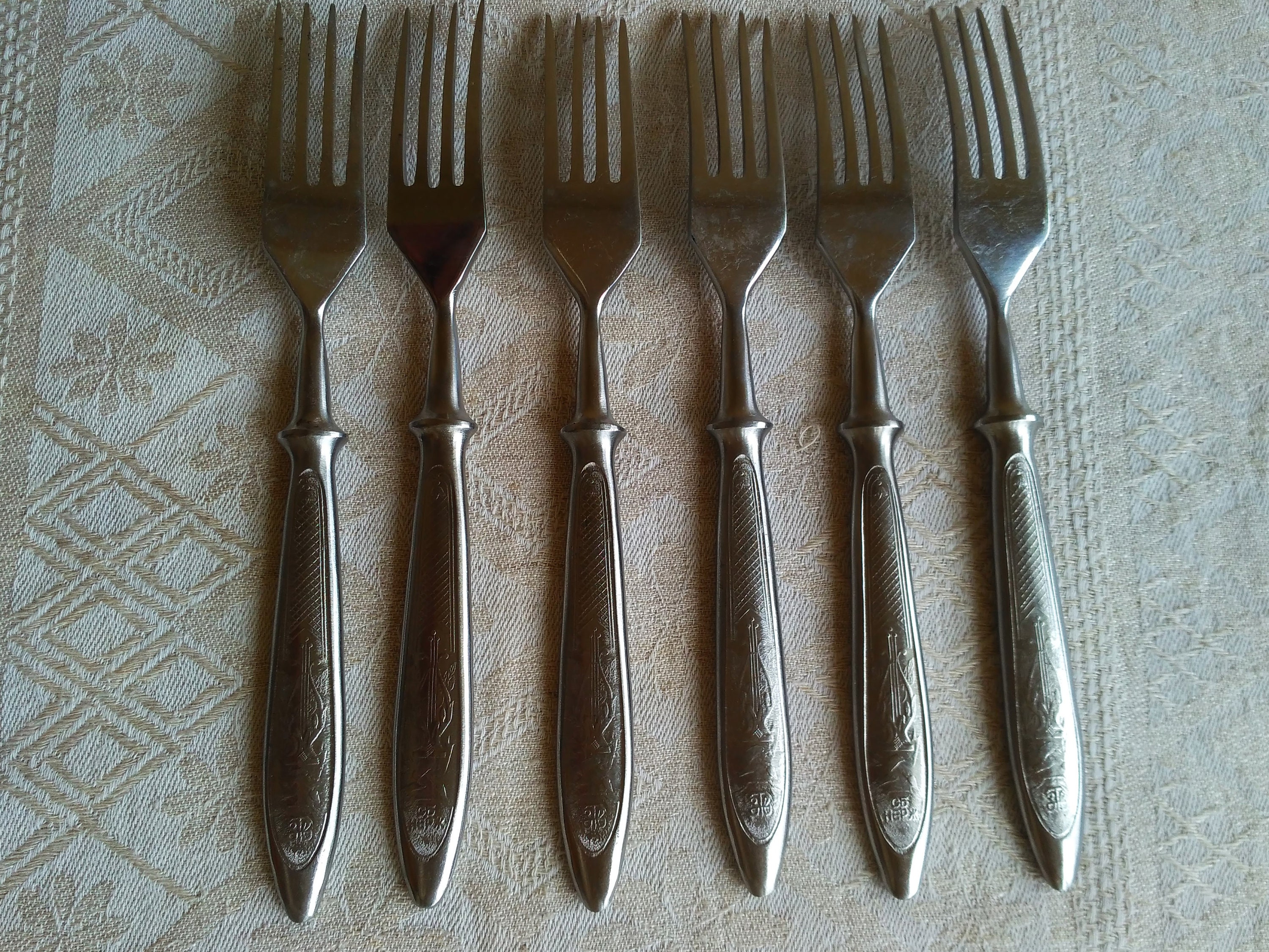Vintage Gabeln. Altes Set von 6 Artikeln. 1960er jahren. | Etsy