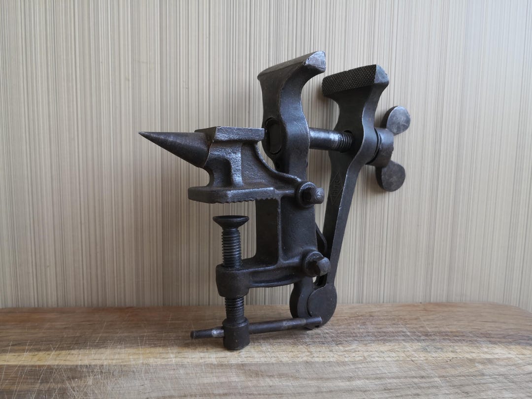 Vintage Soviet Vice and Anvil. Jewelers Watchmakers Tool. Vice Clamp ...