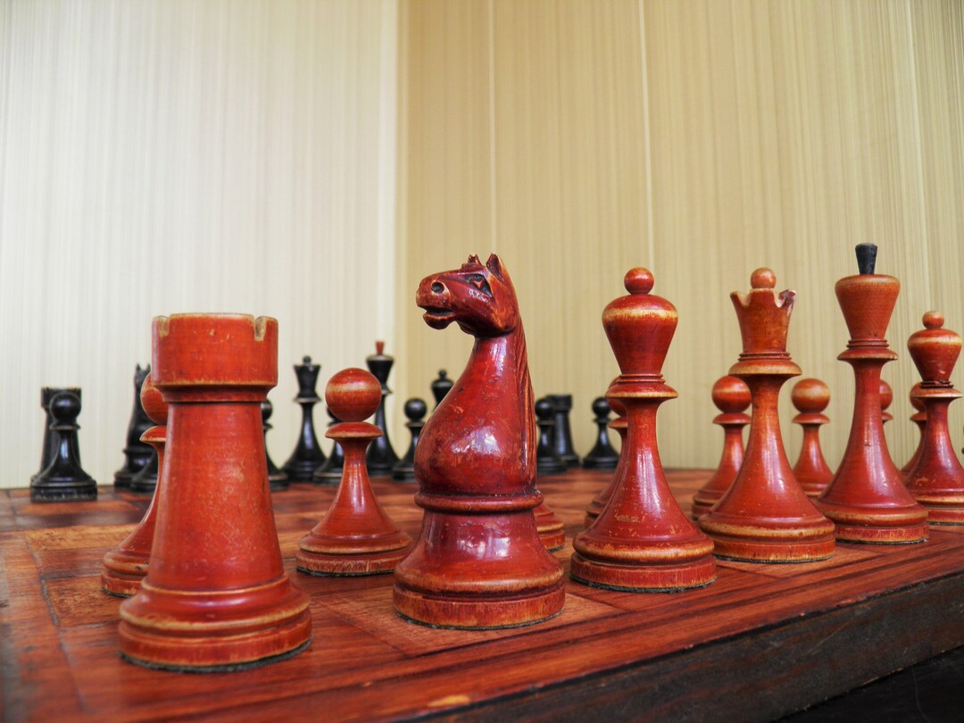 Vintage, Soviet Chess Set of the 30s Produced by Artel kultsport Large ...