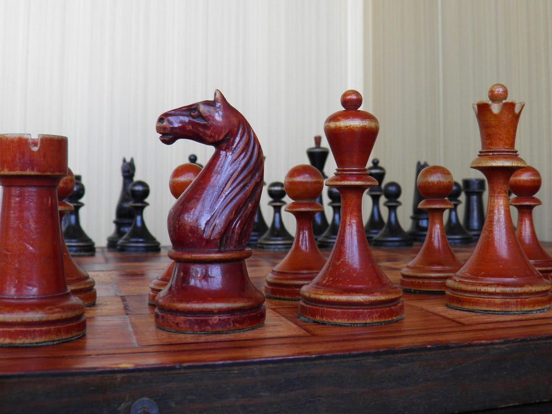 Vintage, Soviet Chess Set "botvinnik-flohr Ll" Artel "kultsport" (sport ...
