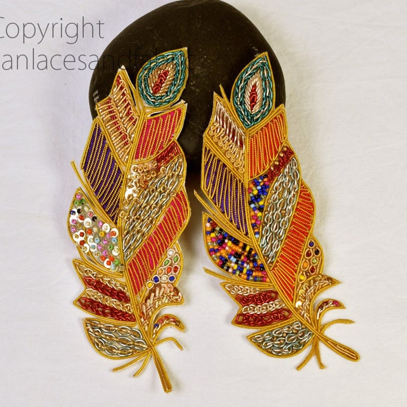 Applique Feather - Etsy