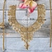 Gold Neckline Neck Patches Applique With Sleeves Decorative Patch ...